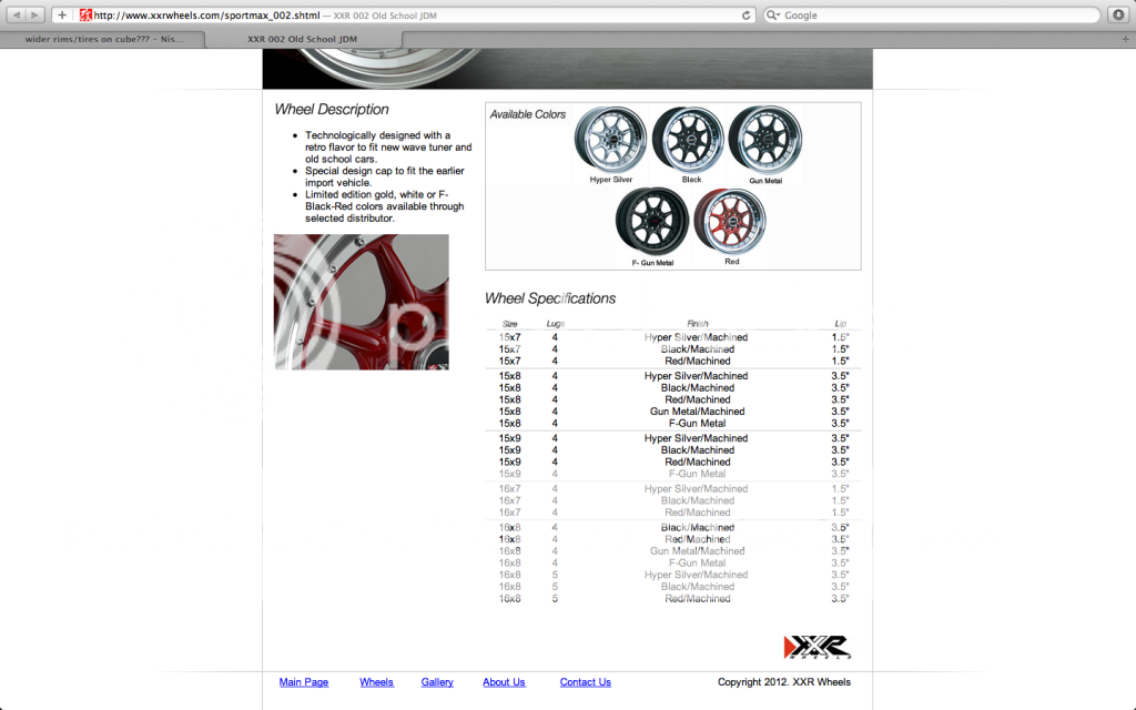 wider rims/tires on cube??? | Page 2 | Nissan Cube Life - Nissan Cube ...